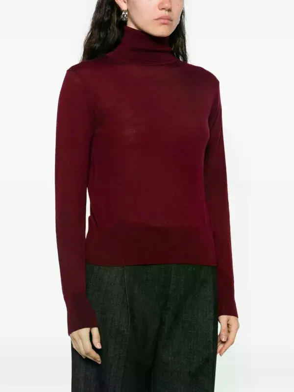 FORTE_FORTE Roll-neck Fine Knit Sweater