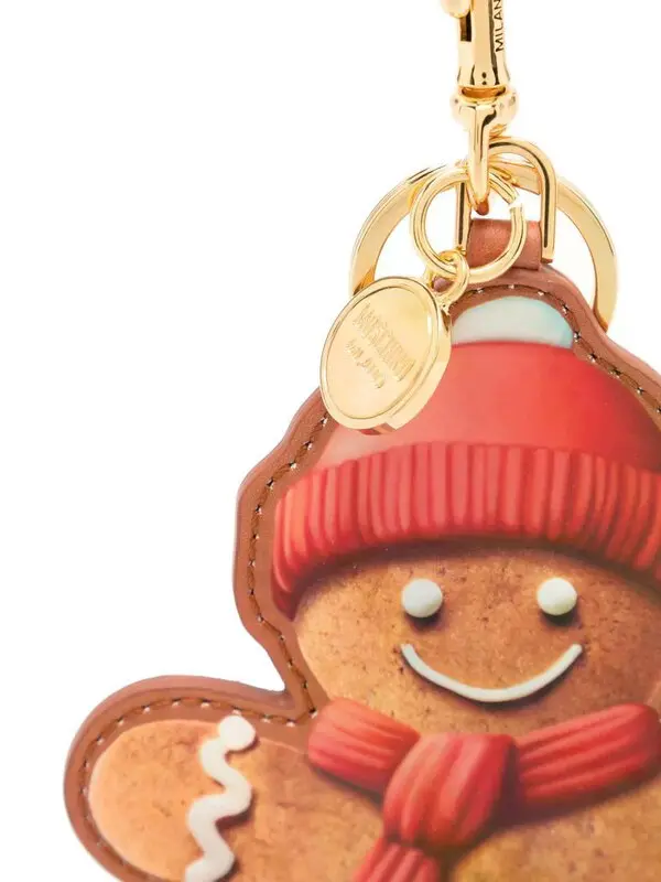 Moschino Gingerbread-print Keyring