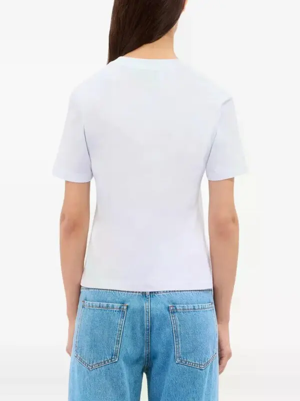 MSGM Logo-embroidered T-shirt