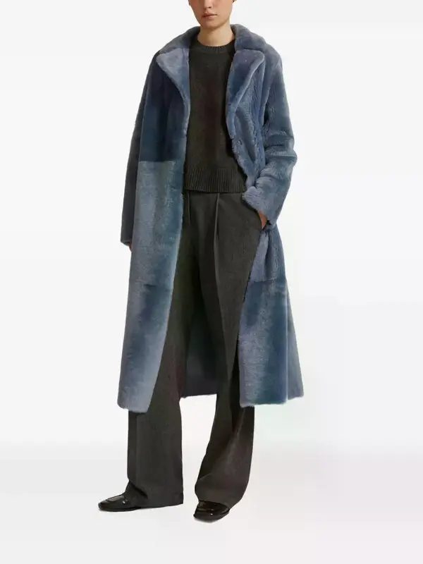 YVES SALOMON Belted Shearling Coat