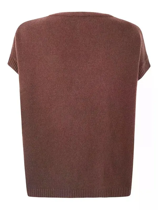 MA'RY'YA Knitted Button Vest