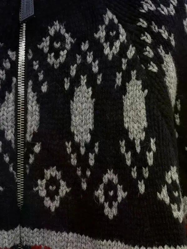 Loewe Patterned Zip Sweater