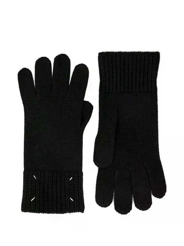 MAISON MARGIELA Wool Gloves - Black