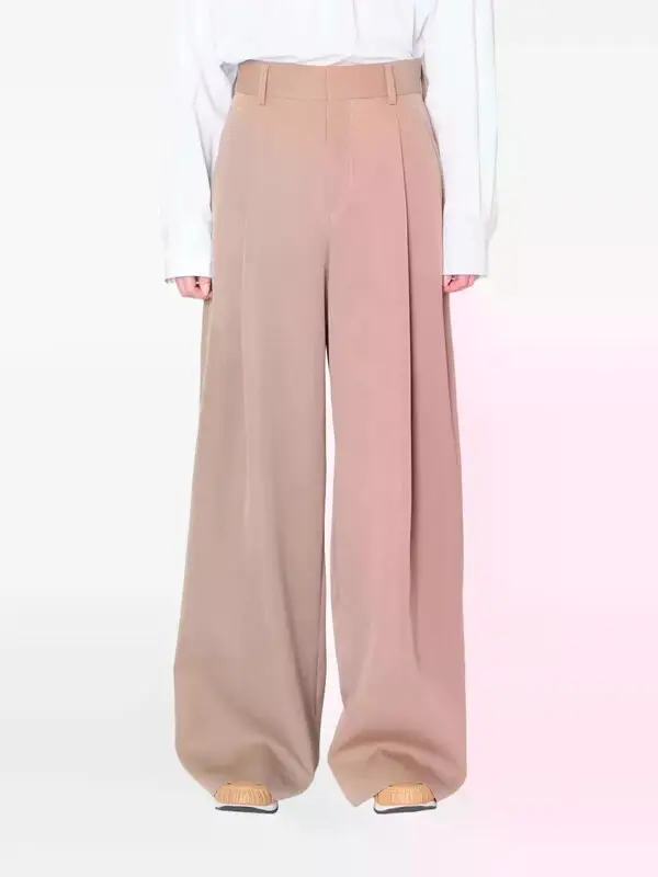 Kolor Pleated-front Palazzo Pants