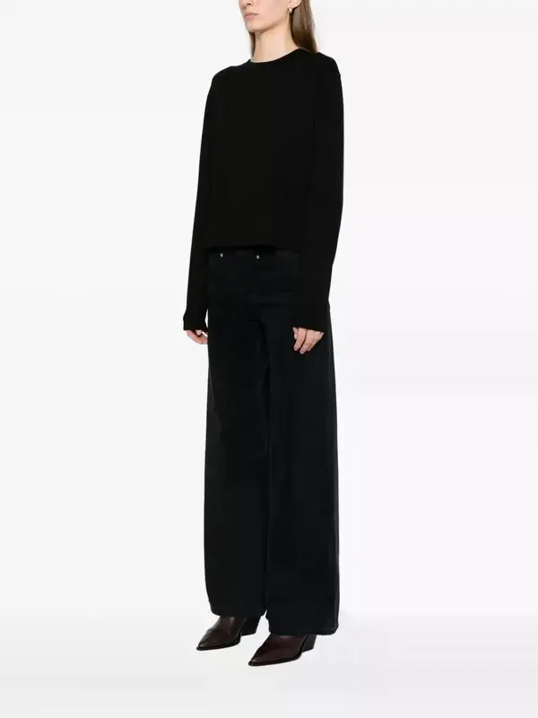 AGOLDE Cotton T-shirt - Black