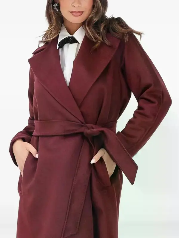 Max Mara Belted Coat - Red