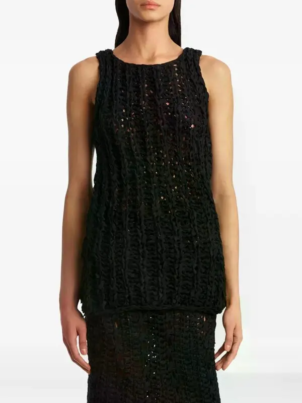 Khaite Openwork Evita Top