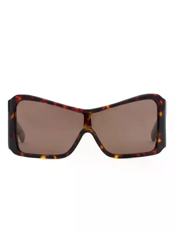 Vaquera Shield-frame Sunglasses - Brown