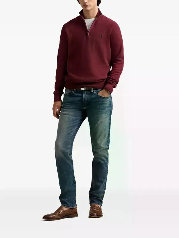 Polo Ralph Lauren Zip-neck Long-sleeve Sweater