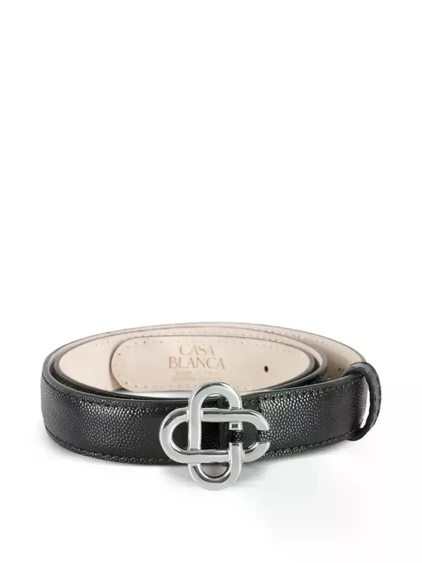 Casablanca Logo Buckle Belt - Black