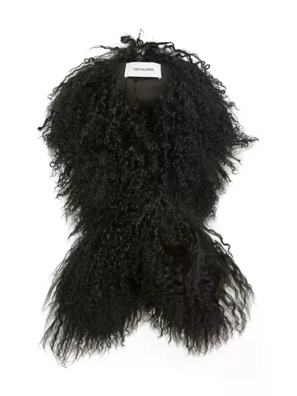 YVES SALOMON Lambwool Scarf - Black