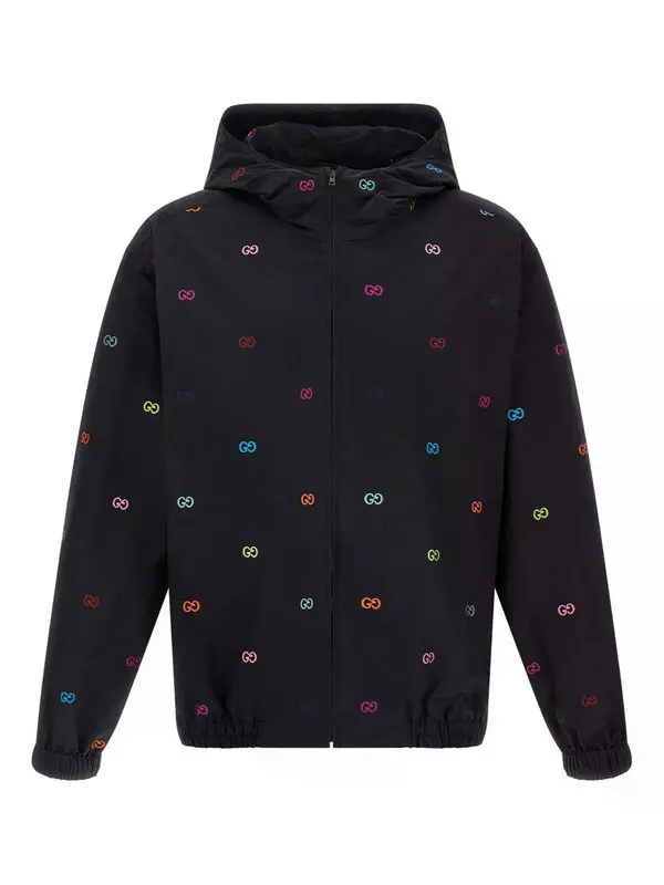 Gucci Gg Pattern Hooded Jacket