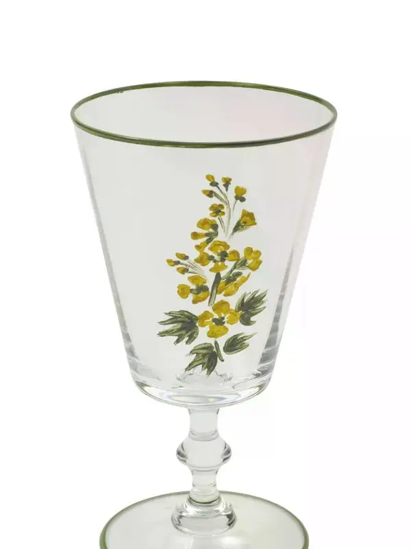 CABANA Murano Primrose Hand-painted Water Glass