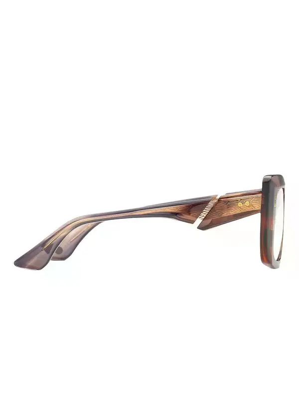 Dita Mahine Square Eyeglasses - Brown