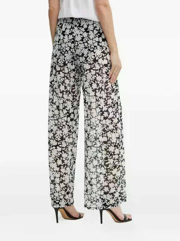 Michael Kors Floral-print Wide-leg Trousers