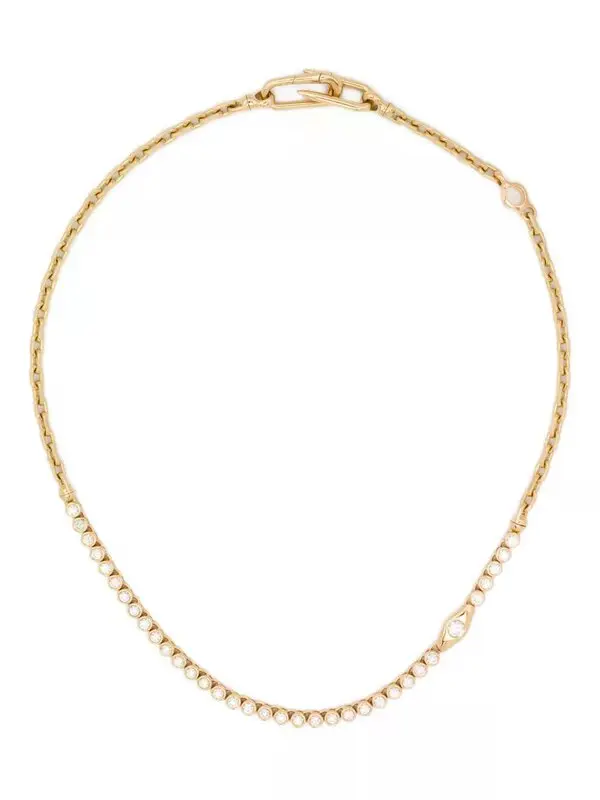 UNIFORM OBJECT 18kt Yellow Diamond Tennis Necklace - Gold