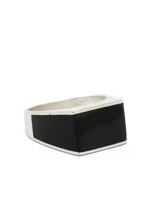 OBSIDIAN Two-tone Ring - Silver