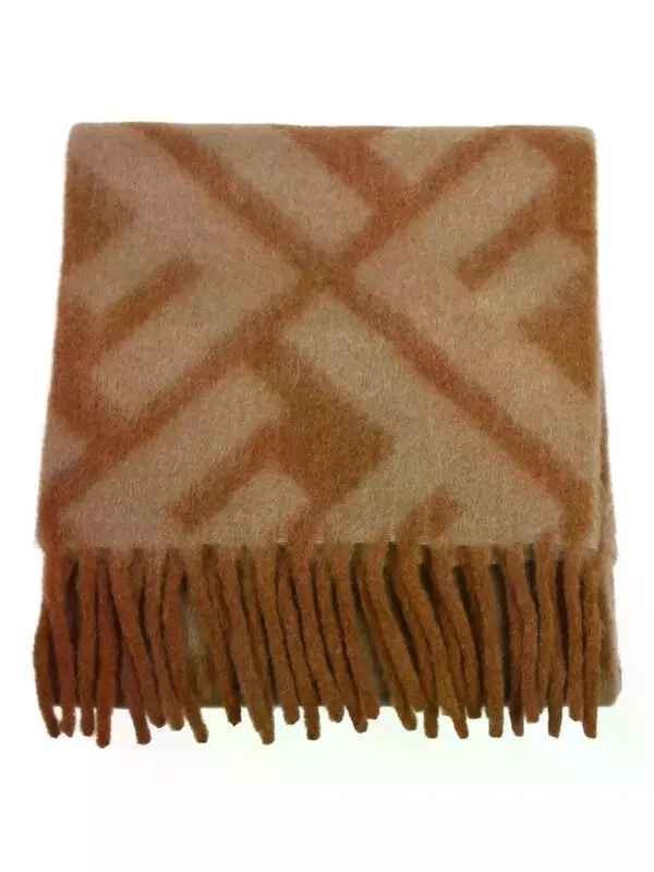 Fendi Ff-patterned Scarf - Brown