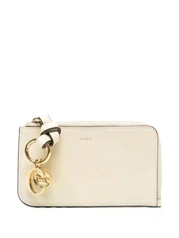Chloé Alphabet-charm Wallet - Neutrals