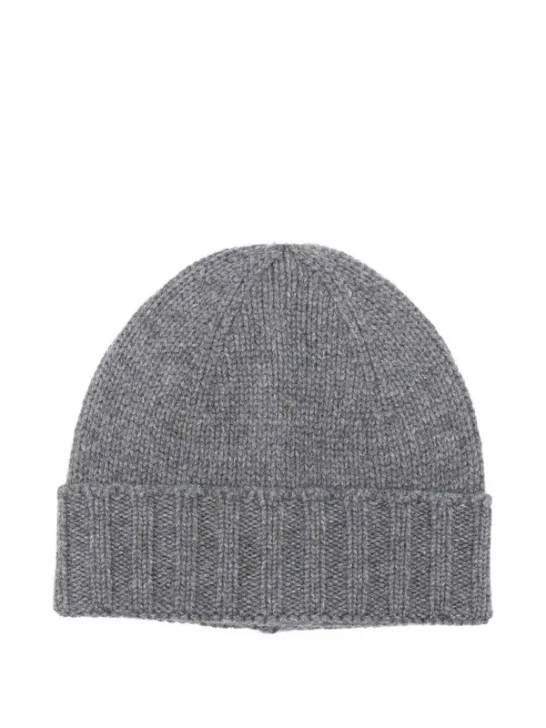GIUUNO Ribbed-brim Beanie - Grey