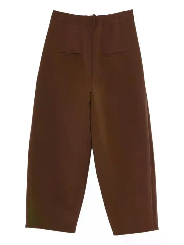 ALYSI Wide-leg Trousers - Brown