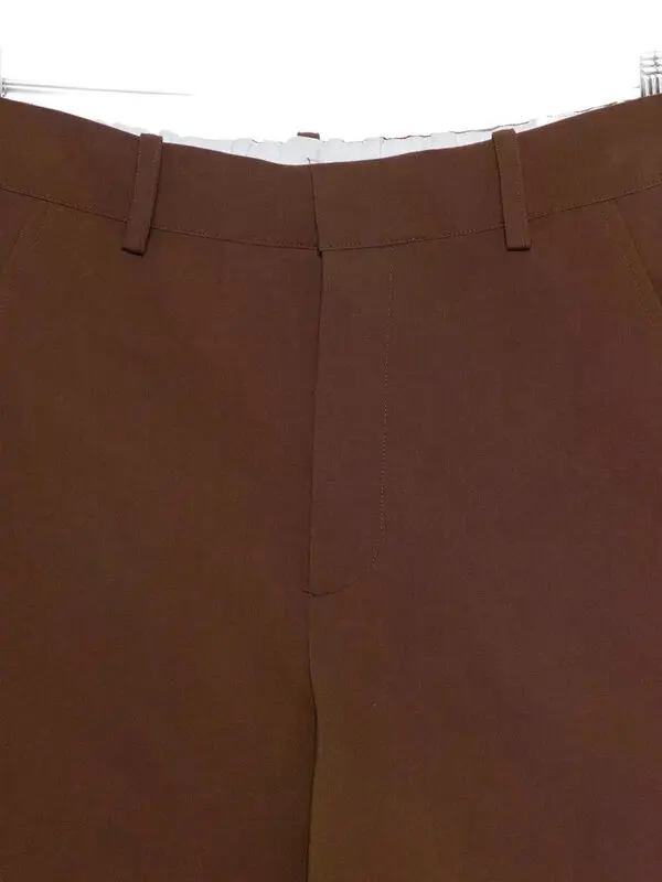 ALYSI Wide-leg Trousers - Brown