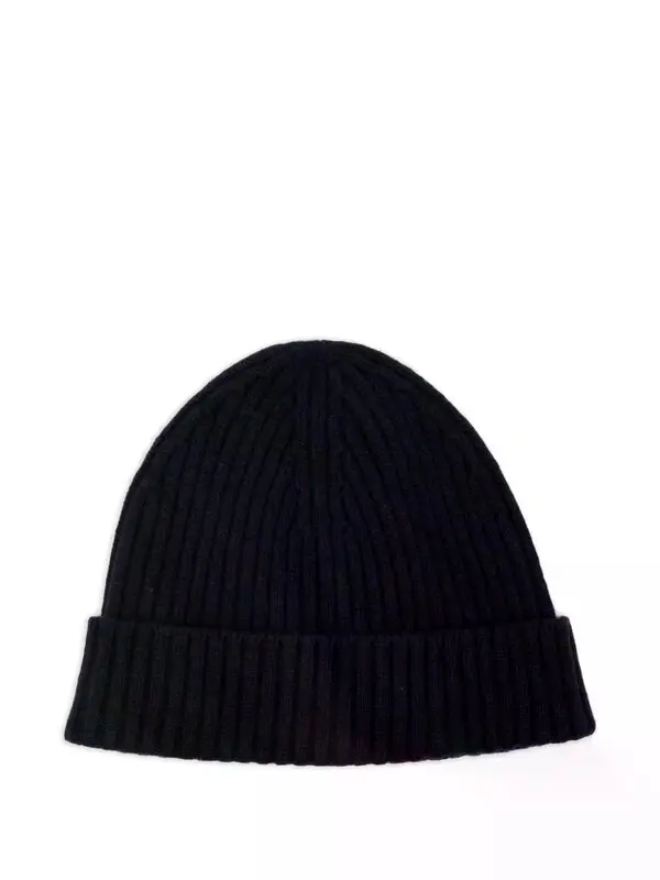 Officine Générale Logo-patch Beanie - Blue