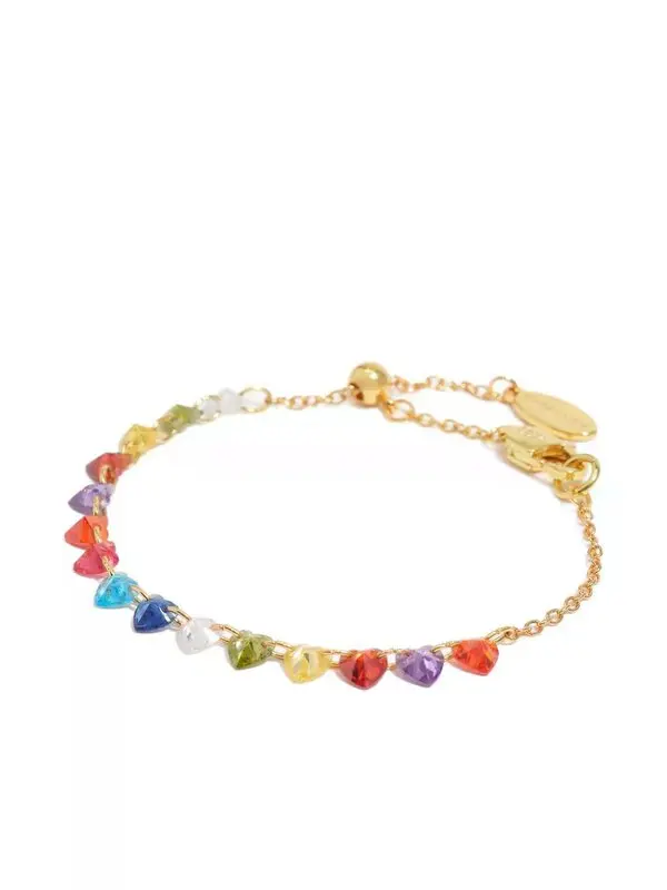 Bimba Y Lola Heart Motif Crystal Bracelet - Gold