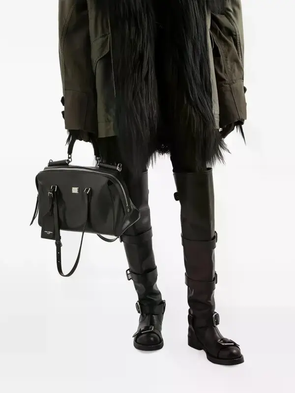 Dolce & Gabbana Leather Travel Bag - Black