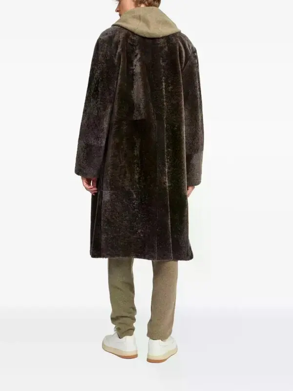 YVES SALOMON Double-breasted Shearling Coat