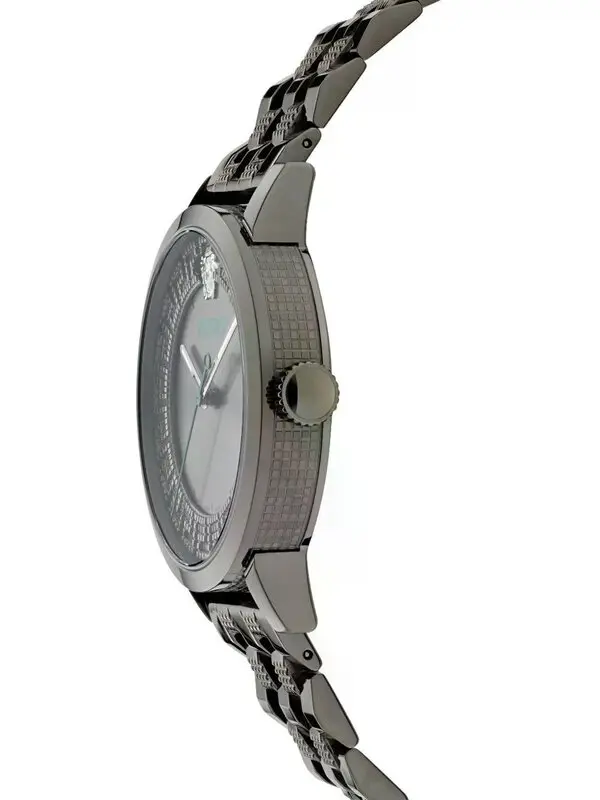 Versace Greca-pattern 40mm Bracelet Watch - Grey