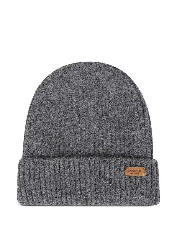 Barbour Knitted Beanie And Scarf Set - Grey