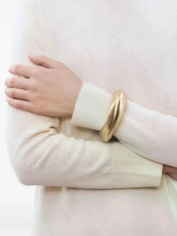 VANESSA BARONI Edge Bangle Bracelet - Gold