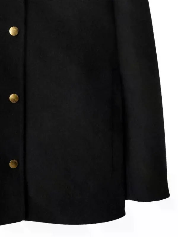 Burberry Check-lined Wool Overshirt - Black
