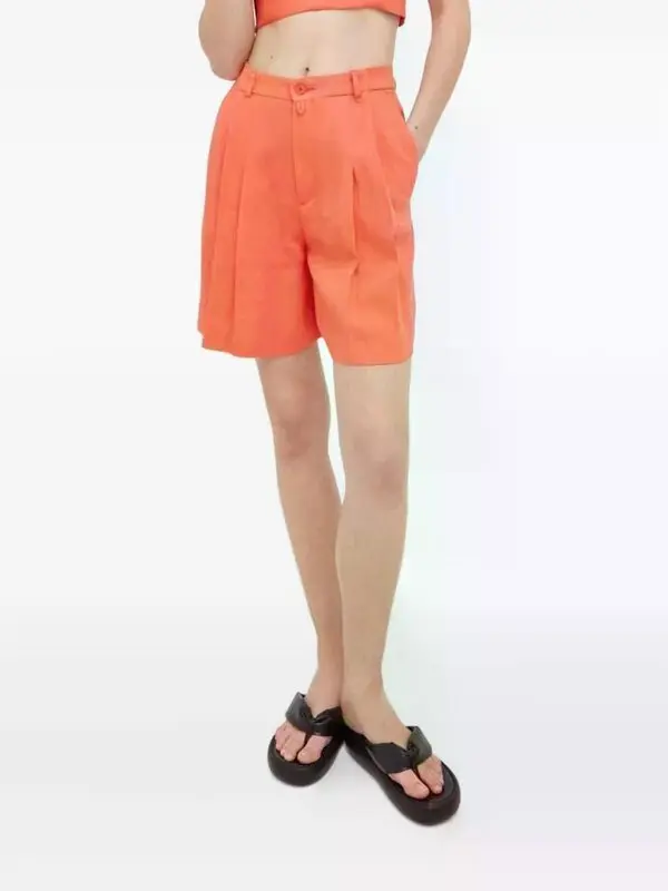 DRYKORN Pleated High-waisted Shorts