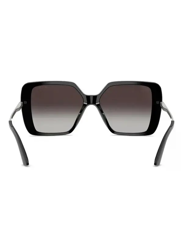 JIMMY CHOO Embellished Geometric-frame Sunglasses