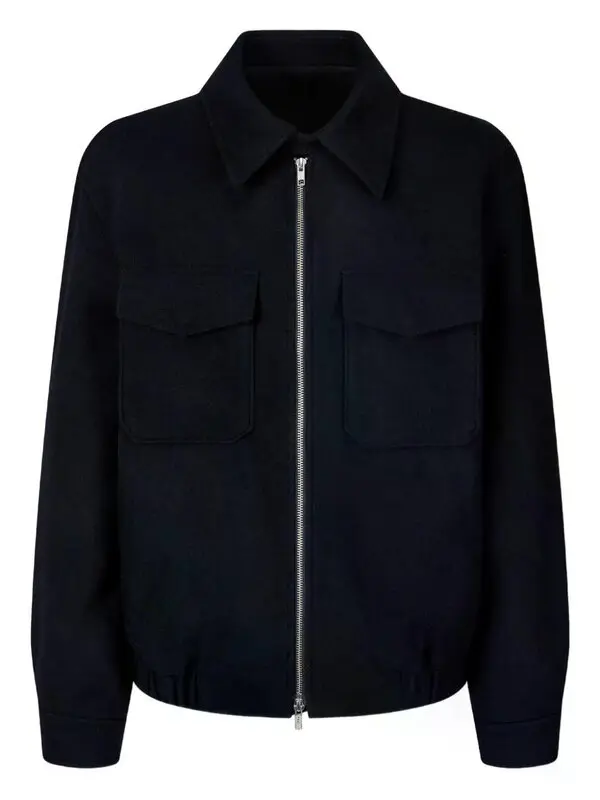 STUDIO TOMBOY Chest-pocket Zip-up Jacket - Blue
