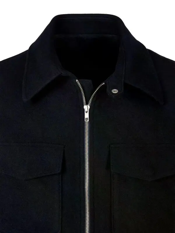 STUDIO TOMBOY Chest-pocket Zip-up Jacket - Blue