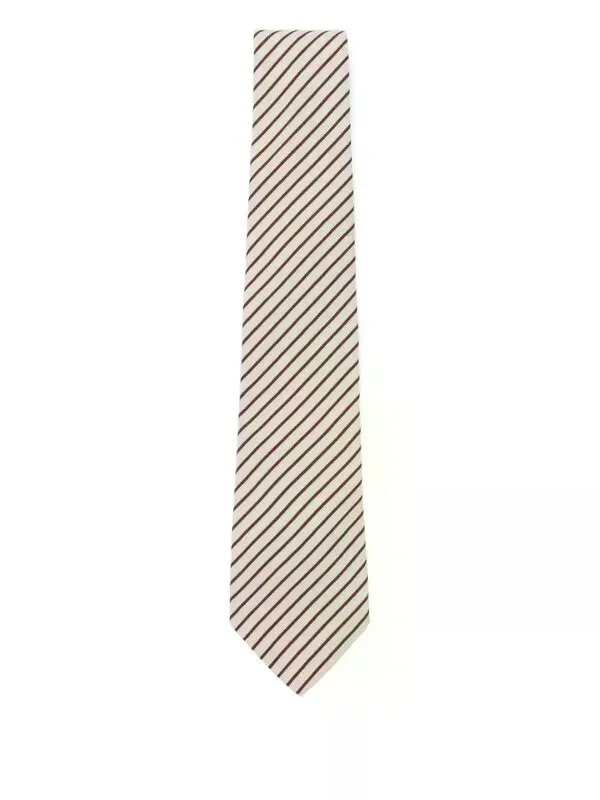 Paul Smith Striped Tie - Neutrals