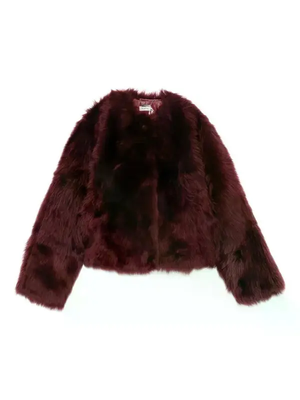 Simkhai Natasha Faux-fur Jacket - Red