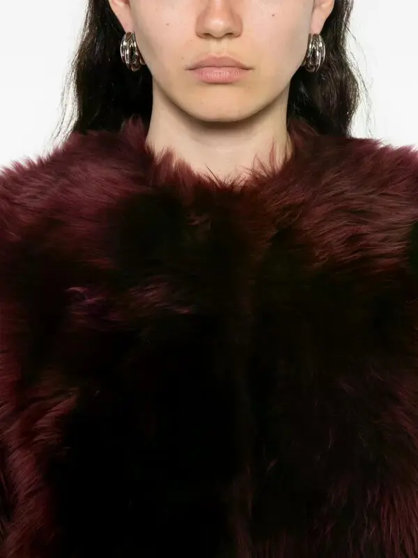 Simkhai Natasha Faux-fur Jacket - Red