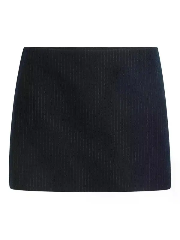 Khaite Jett Pinstripe Mini Skirt - Blue
