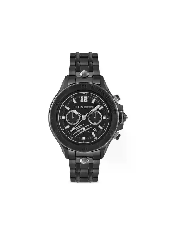PLEIN SPORT Warrior Tech 48mm Chronograph Watch - Black
