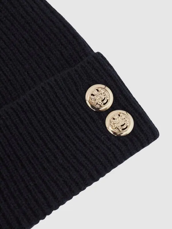 REISS Bianca Merino Wool Blend Beanie