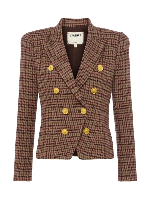L'Agence Bethany Houndstooth Blazer