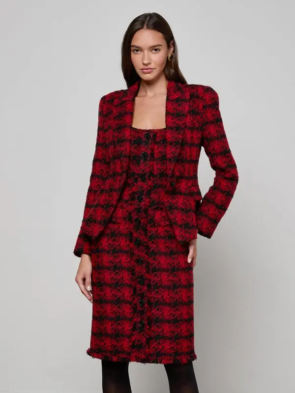 L'Agence Kaisley Tweed Blazer