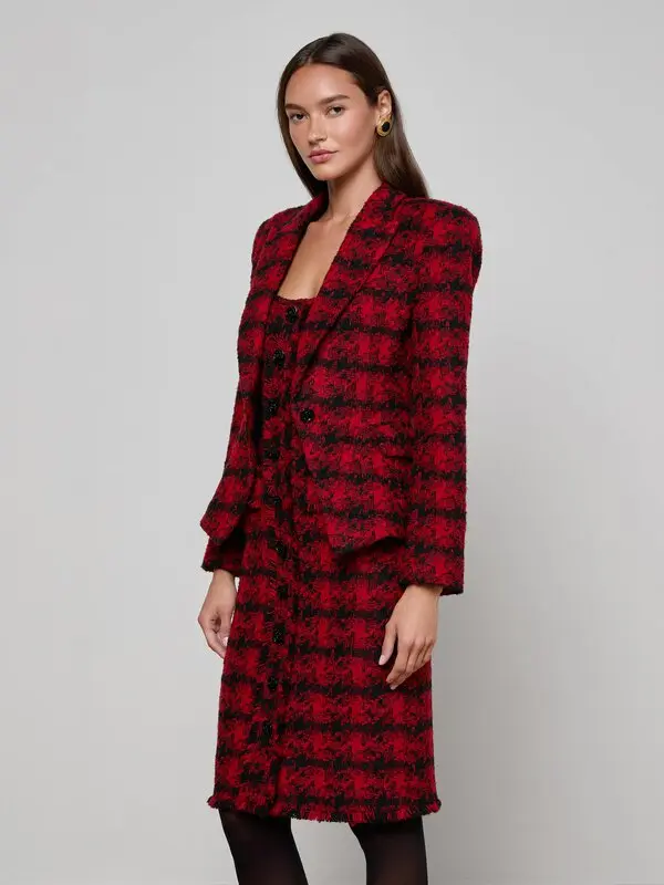 L'Agence Kaisley Tweed Blazer