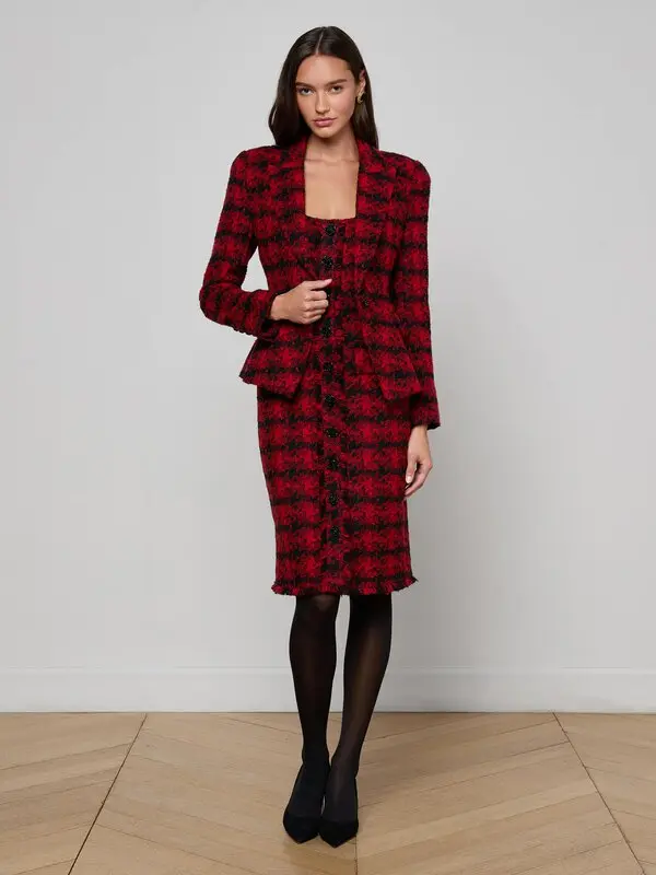 L'Agence Kaisley Tweed Blazer