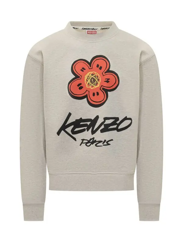 Kenzo Floral Printed Sweatshirt - Grey