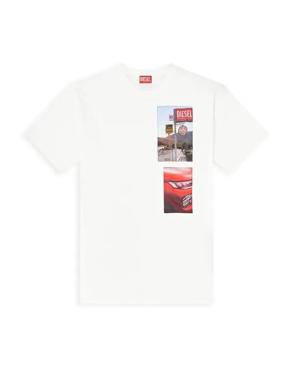 DIESEL® T-boxt-t3 Cotton Tee - Off/white